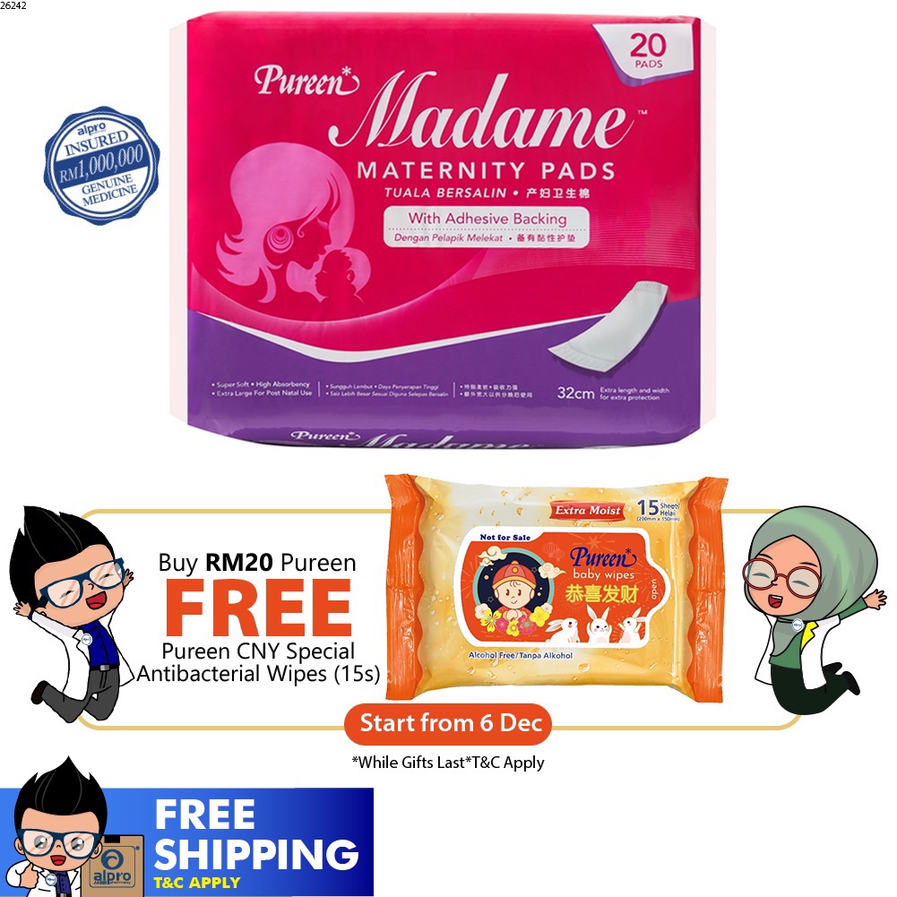 Pureen Madame Maternity Pad (20s) | Shopee Singapore