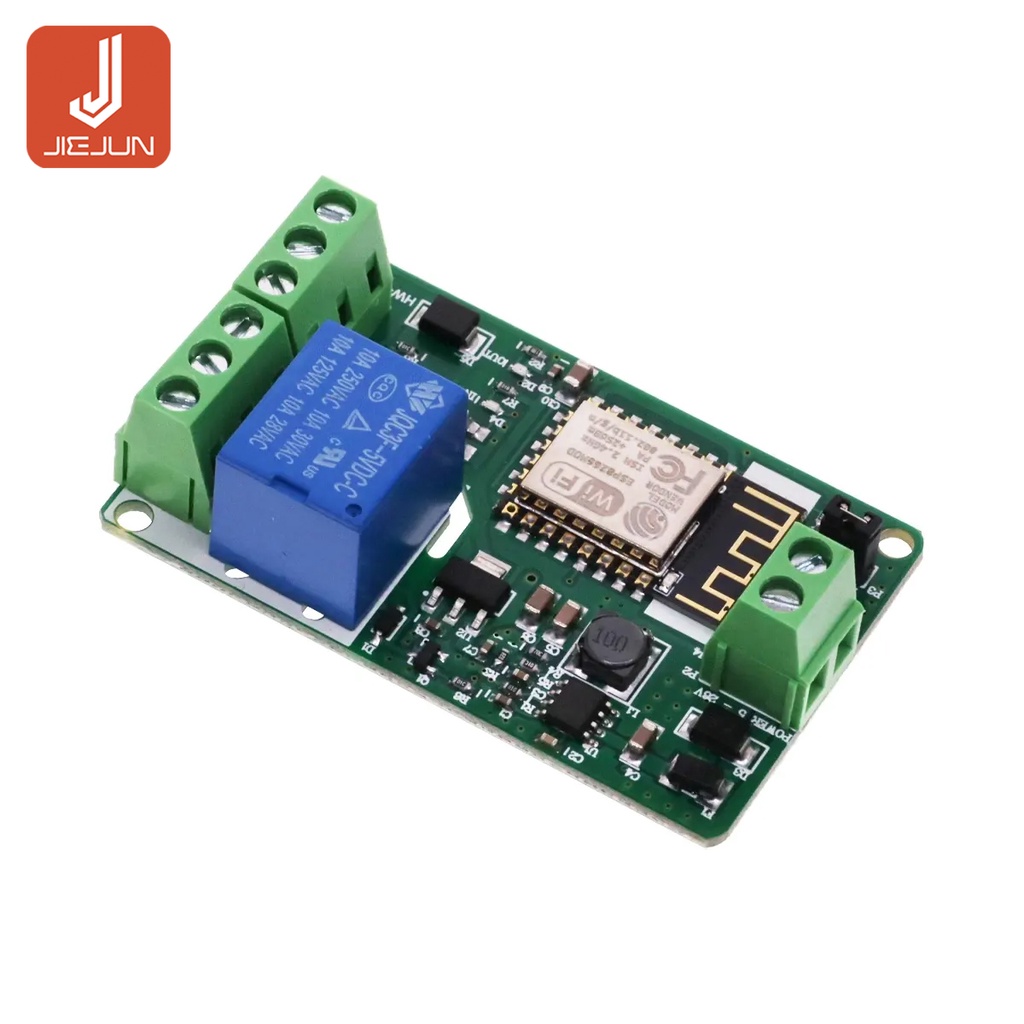 ESP8266 Relay Module 10A 220V Network Relay WIFI Module Input DC 7V~30V 4 Layers Board TVS Input ...