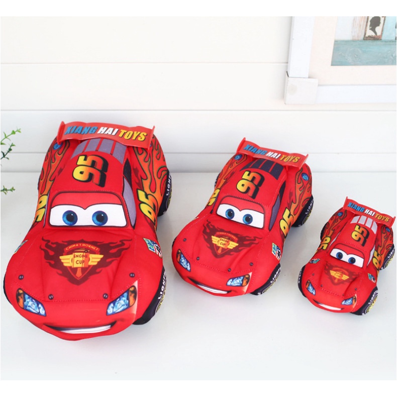 35cm Large Size Pixar Cars Lightning McQueen Plush Doll Toy Cute ...