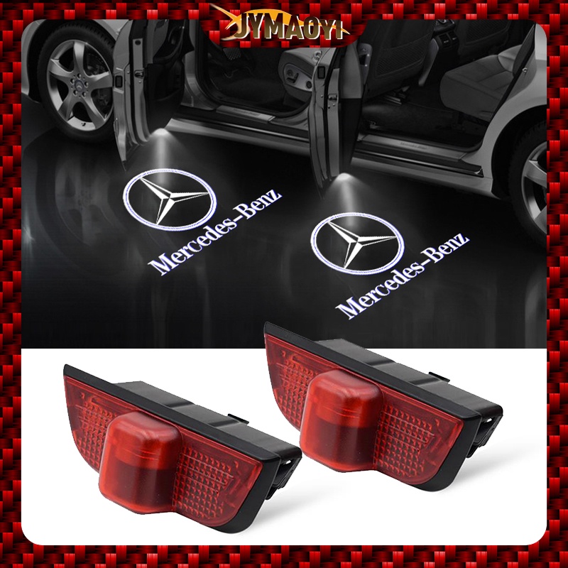 2pcs Mercedes Benz Car Door light Logo Lighting LED lamp for benz W204 ...