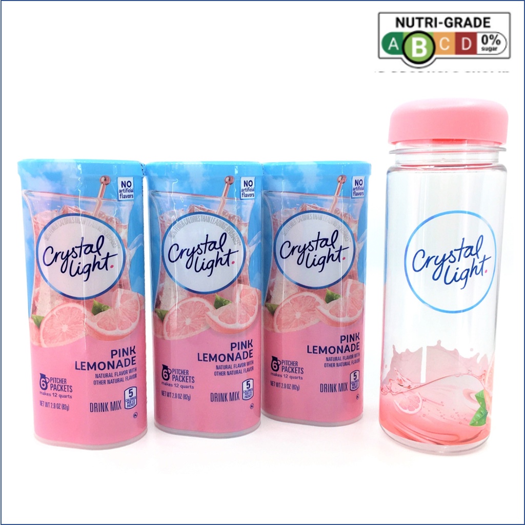 Crystal Light Pink Lemonade with Natural Flavor 82g | sachet / powder ...