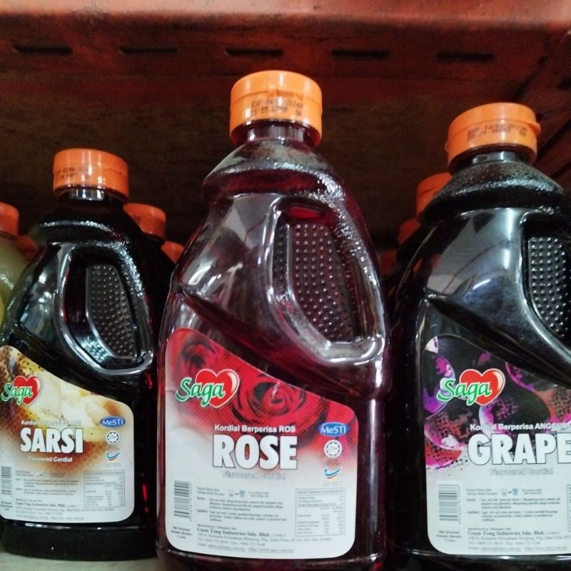 Kordial Berperisa / Flavoured Cordial Cap Saga 1L | Shopee Singapore