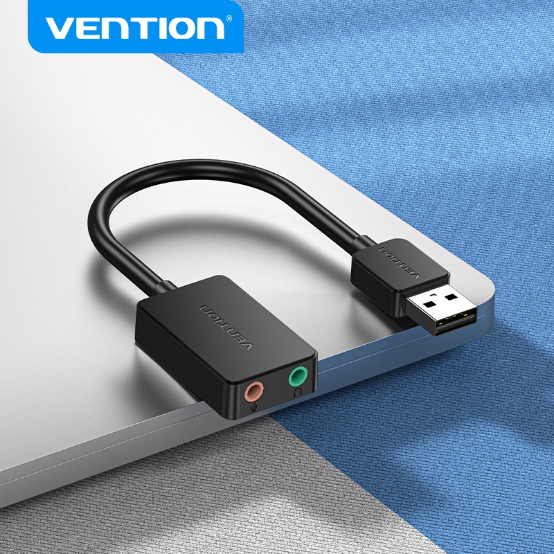 Vention USB to Earphone Microphone Dual Port External USB Sound Card ...