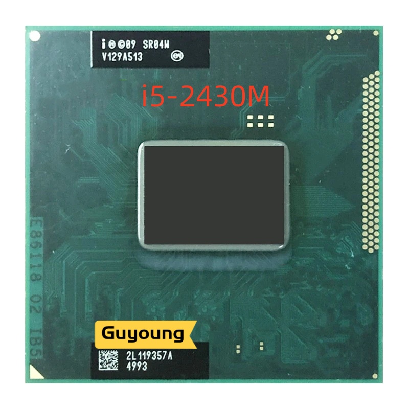 Core i5 Mobile cpu processor I5-2430M 2.4GHz L3 3M dual core Socket G2 ...