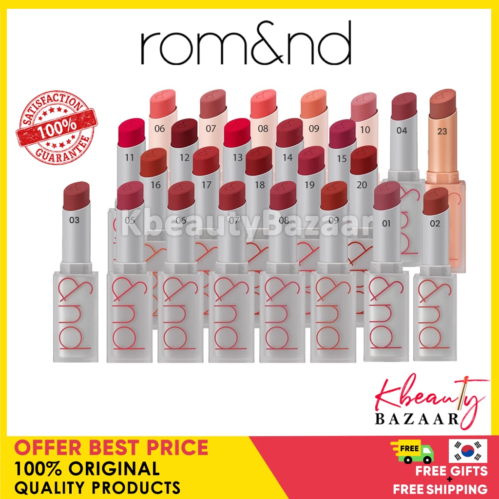 [ROMAND] - Zero Matte Lipstick 3g - Best Korean Cosmetics + Freebies ...