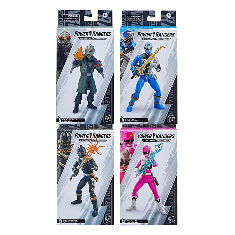 Power Rangers Lightning Collection Dino Fury Blue,Dino Thunder Black ...
