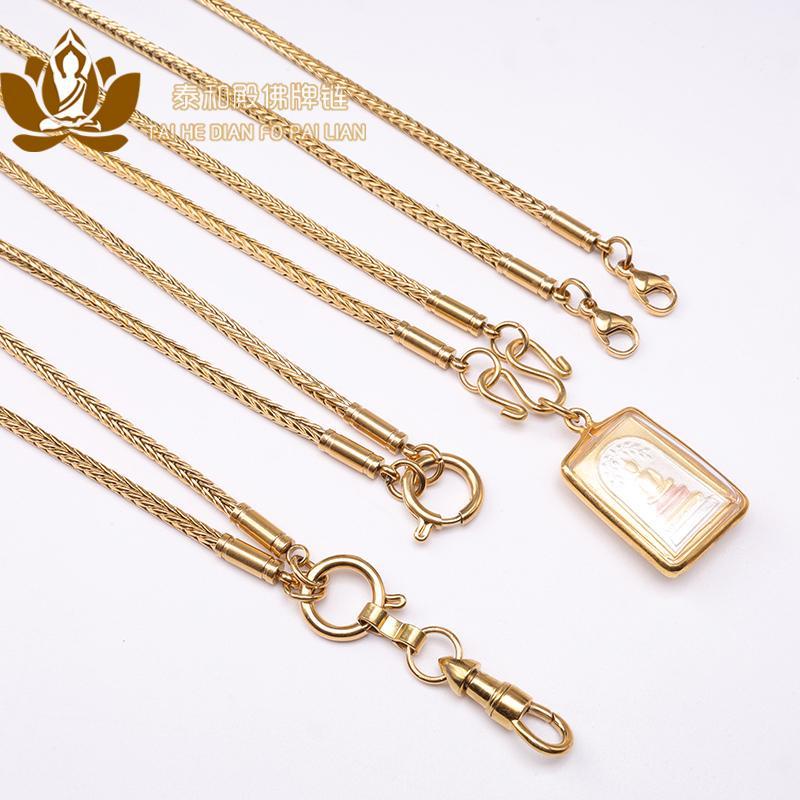 Thailand's titanium steel keel Buddha of eagle brand chain with si ...