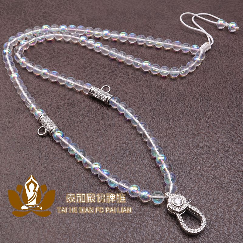 Thai Buddha brand chain with single three dazzle colou Thailand Amulet ...