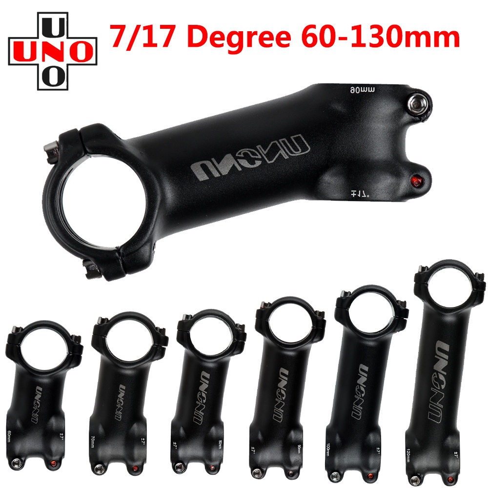 UNO Bicycle Stem Mountain Road Bike Stem 7/17 Degree 31.8mm Ultralight ...
