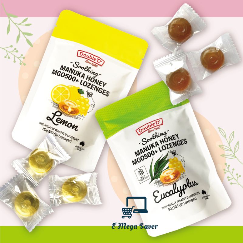 Double D MGO500+ Manuka Honey Soothing Lozenges 80g | Shopee Singapore
