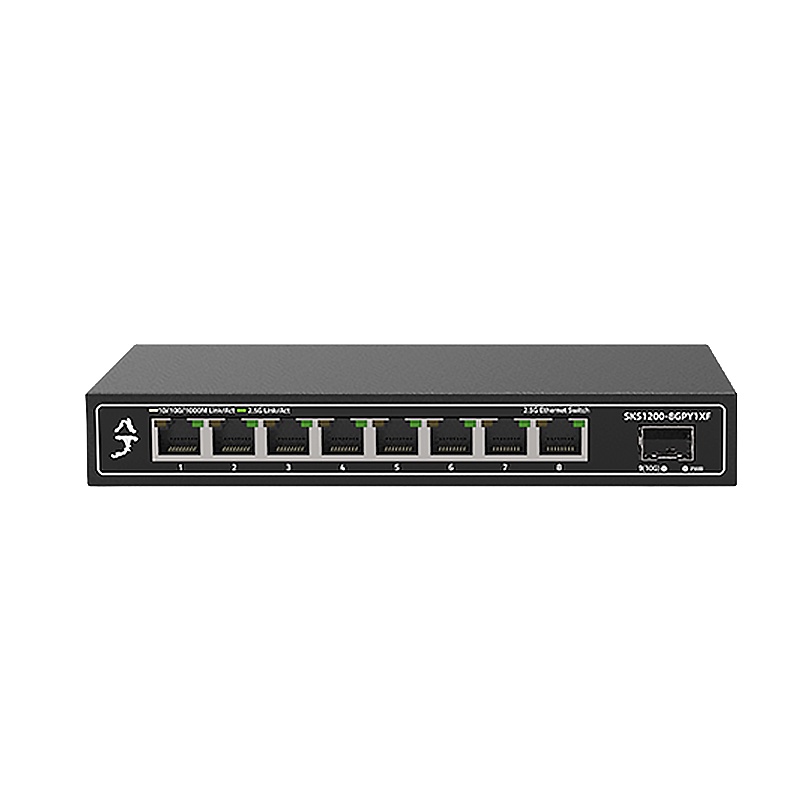 9 Ports 10G Uplink 2.5G Ports Switch SKS1200 2.5G Desktop Switch For ...