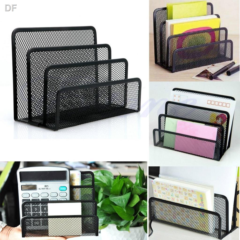 Black Mesh Letter Sorter Mail Document Desk Tray Office File Organiser ...