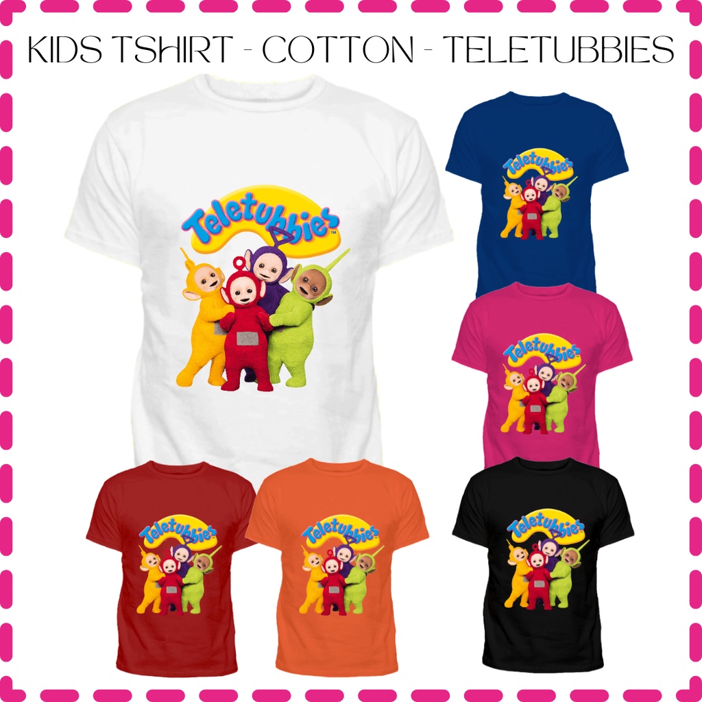 NEW ARRIVAL Kids Tshirt 100% Cotton Animation Teletubbies (1years - 12 ...