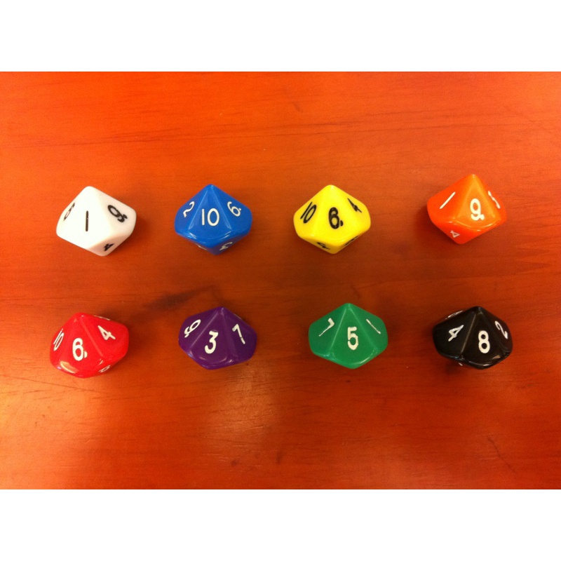 Yixi 10 Sides (1-10) Dungeons and Dragons Multi-Sided Dice WOW Warcraft ...