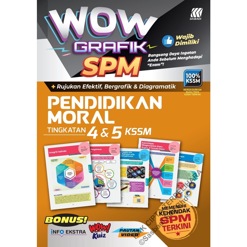 Sasbadi 2023: Wow Reference Moral Education SPM Chart 9789837730533 ...