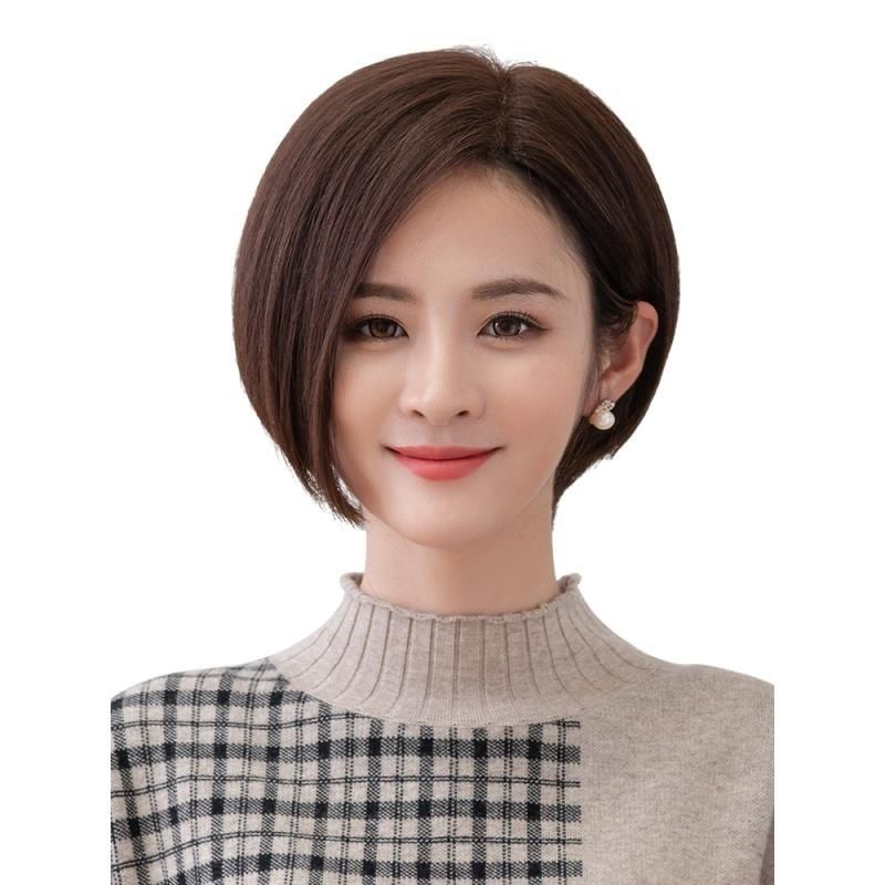 Wig Womens Short Hair Imitating Human Hair Fluffy And Contoured With Wig Female Short Hair