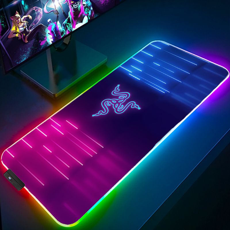 Razer RGB Luminous Mouse Pad Oversized Gaming E-Sports Office Computer ...