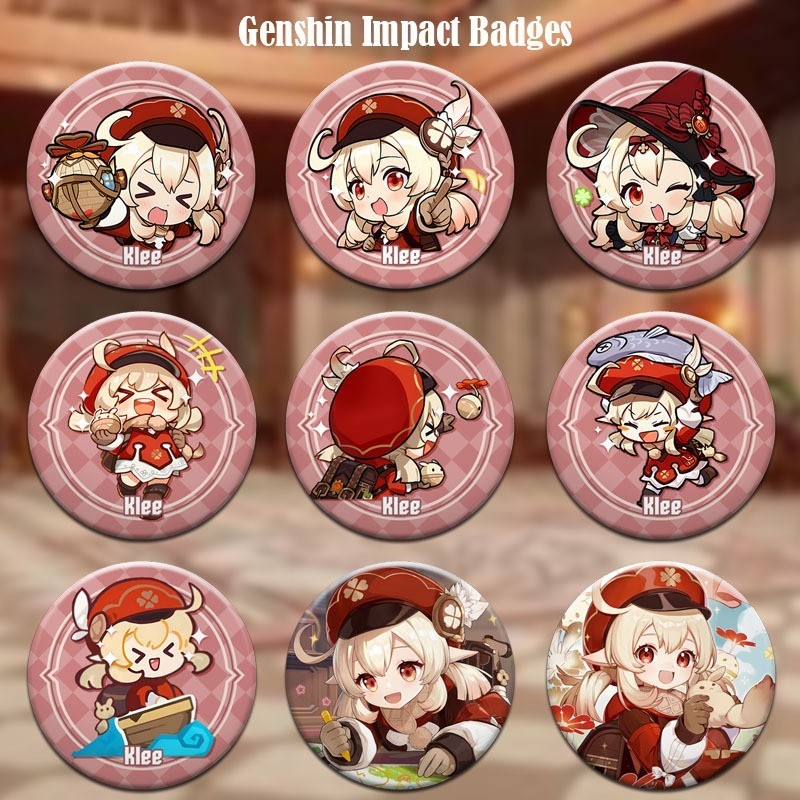 Genshin Impact KLEE Series Pin Button Badge 58mm Genshin Impact KLEE ...