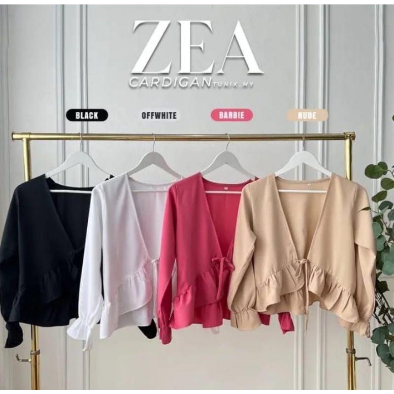 CARDIGAN ZEA by Tunik Cardigan croptop black grey barbie pink milo navy ...