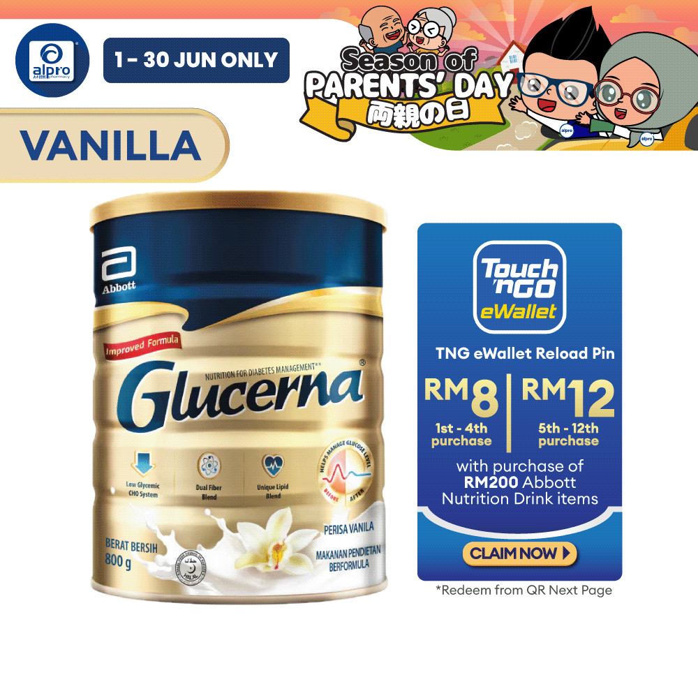 Abbott Glucerna Gold Vanilla 800g | Diabetes Formula | Shopee Singapore