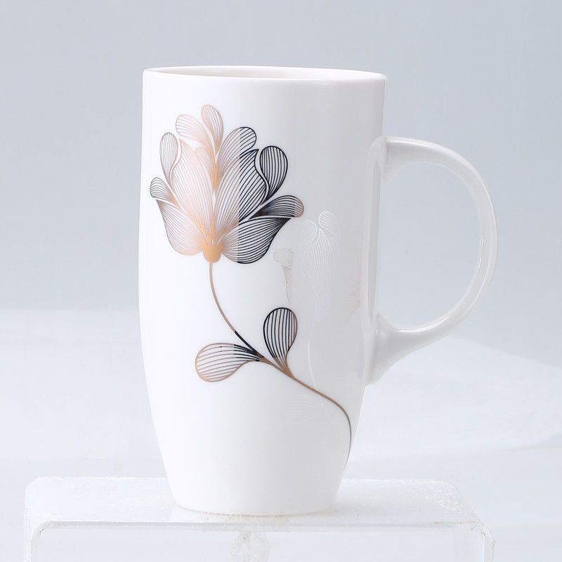 500ml Large Capacity Ceramic Water Cup Office Mug Creative Breakfast ...