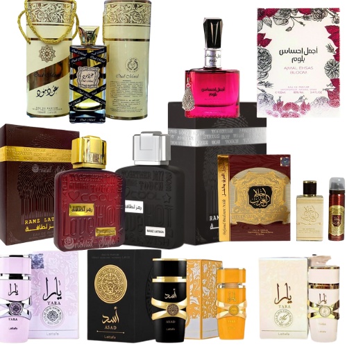 Perfume Collection !! OUD MOOD PURE MUSK AJMAL EHSAS BLOOM ASAD YARA ...