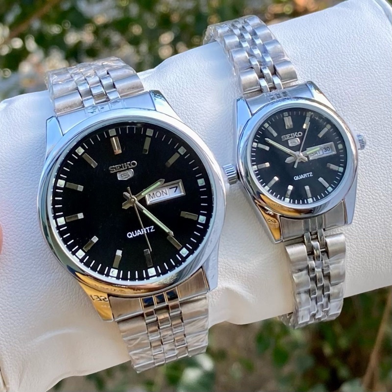 Seiko size men and women couple watch | Shopee Singapore