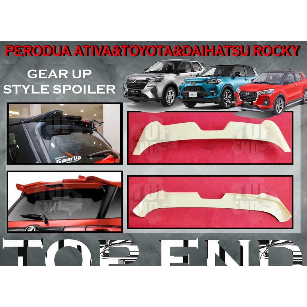 PERODUA ATIVA & TOYOTA RAIZE & DAIHATSU ROCKY GEAR UP STYLE REAR TRUNK ...