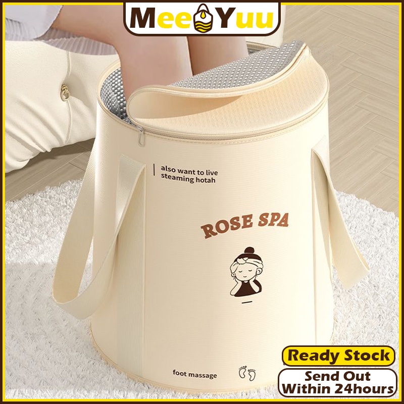Foldable Foot Bath Bucket Foot SPA Soaking Barrel Bucket Keep Warm ...