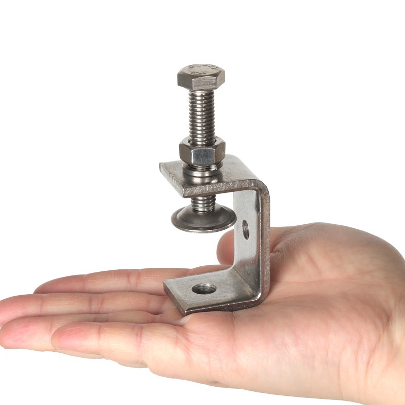 304 stainless steel steel tiger clamp tube clamp square u- c- fixed ...
