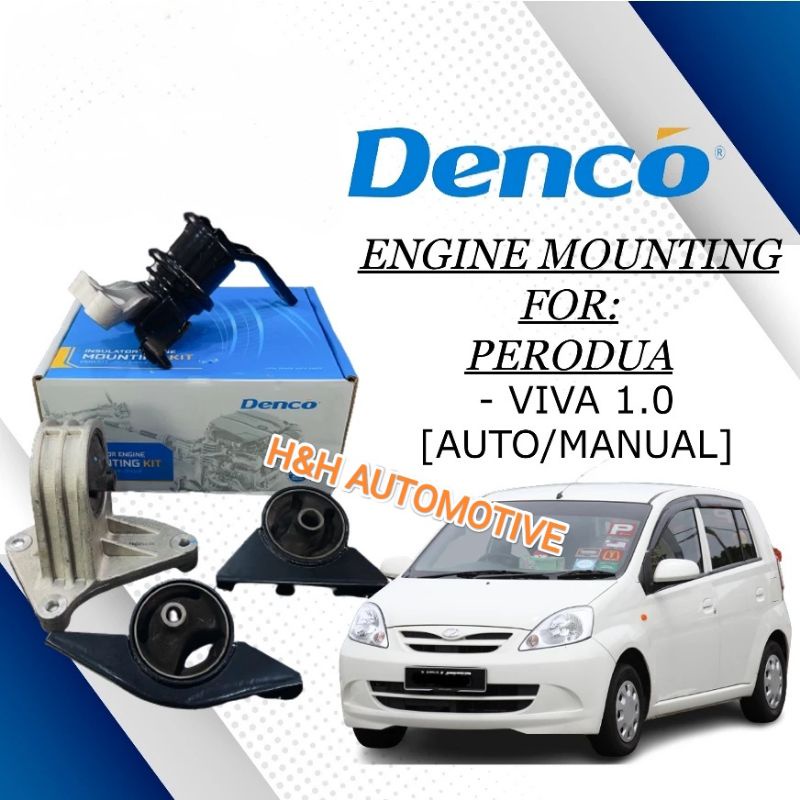 DENCO ENGINE MOUNTING KIT SET for PERODUA VIVA 1.0 (AUTO / MANUAL ...