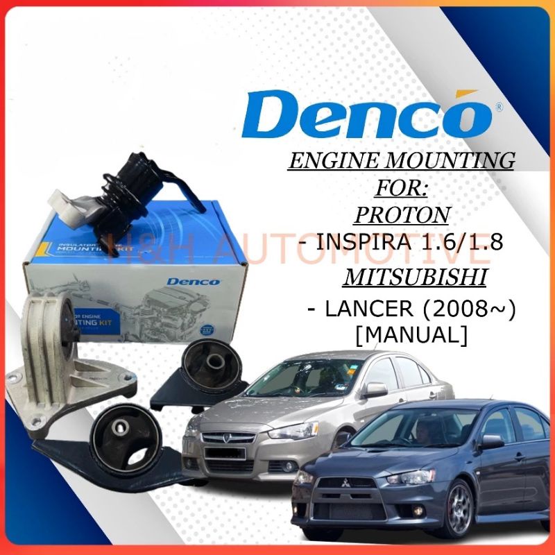 DENCO ENGINE MOUNTING KIT SET for PROTON INSPIRA 1.6 / 1.8 , MITSUBISHI ...