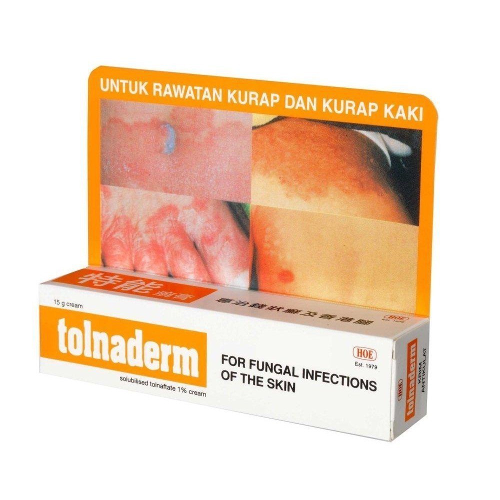 Tolnaderm Solubilised Tolnaftate Cream 15g | Shopee Singapore