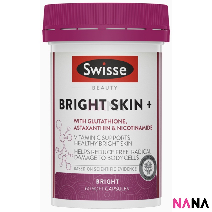 Swisse Beauty Bright Skin + 60 Capsules (With Glutathione Astaxanthin ...