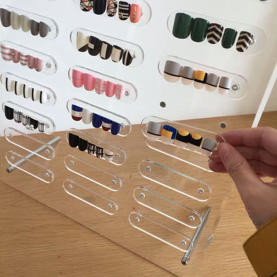 [nail Card Paper] nail art high transparency acrylic display board ...