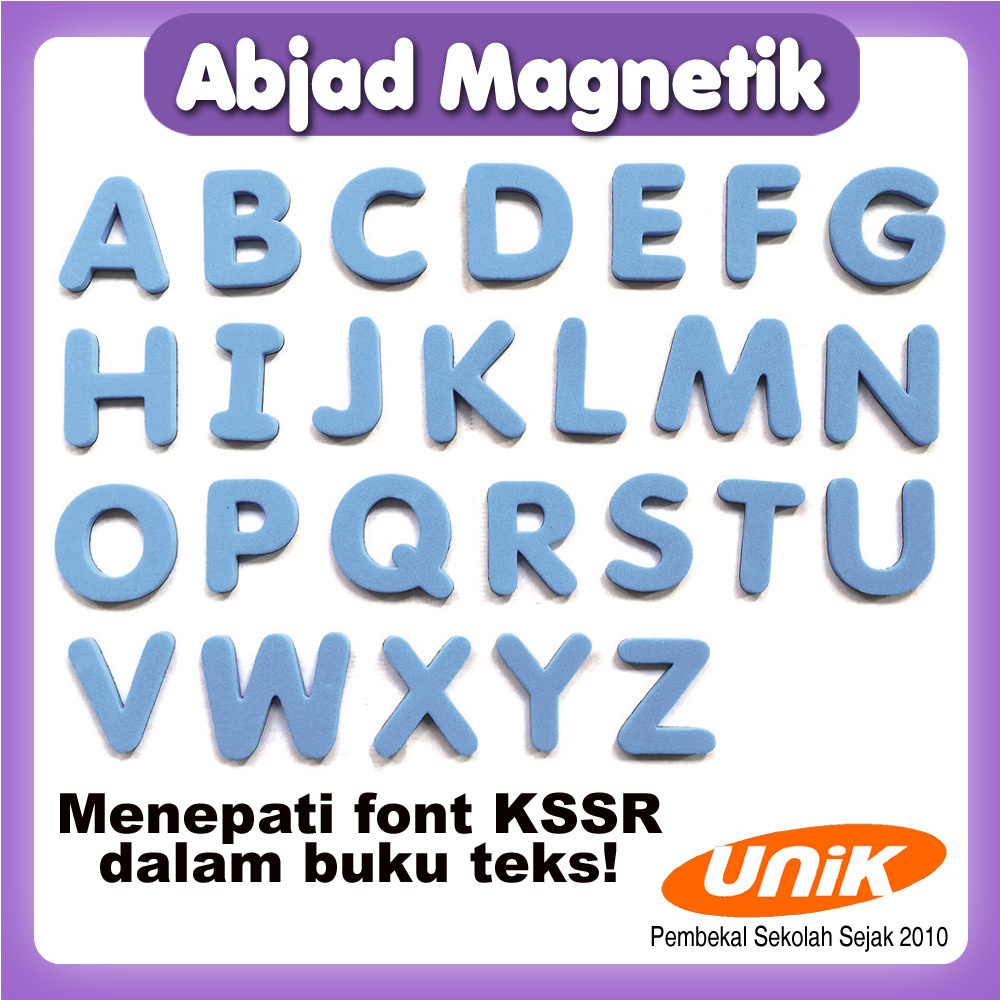 [UNIK] EVA Alphabet Letters A to Z Fridge Magnet Learning Toy for Baby ...