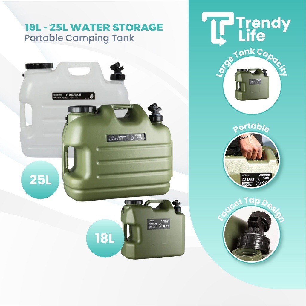 Camping Raya | 18L Outdoor Camping Water Tank Storage Container Tangki ...
