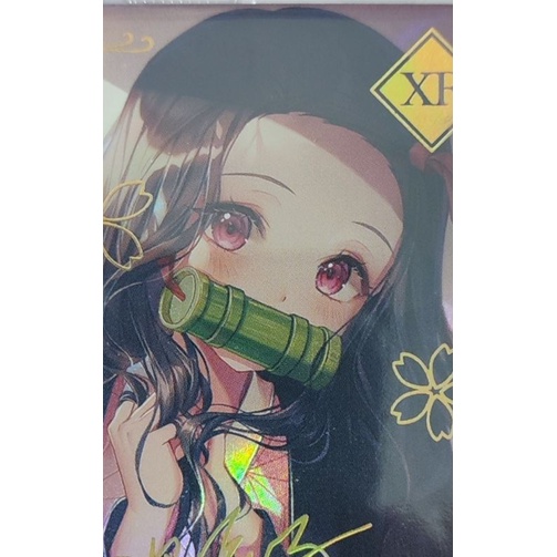 Card Demon Slayer Nezuko Kamado anime Waifu TCG Trading card games ...