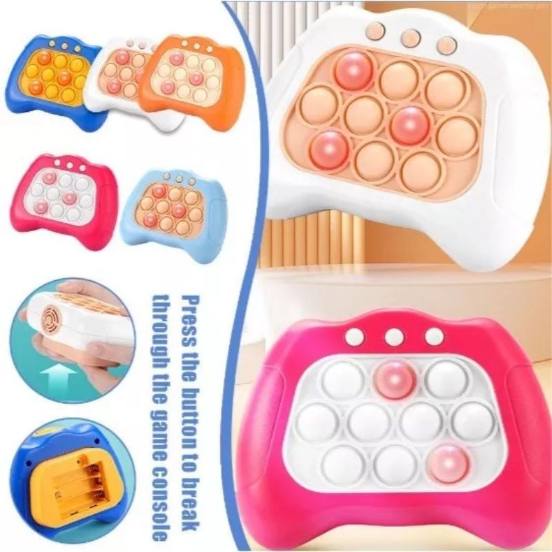 Pop it Quick Push Game Console Electronic Speed Push Through Game ...