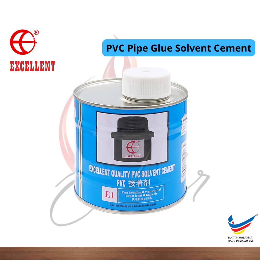 EXCELLENT PVC Pipe Glue Solvent Cement (Fast Bonding) | Shopee Singapore