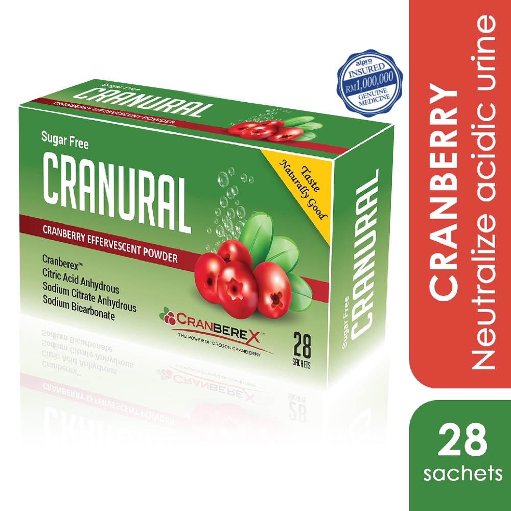 Alpro Pharmacy Exclusive - Cranural Cranberries Effervescent Powder for ...