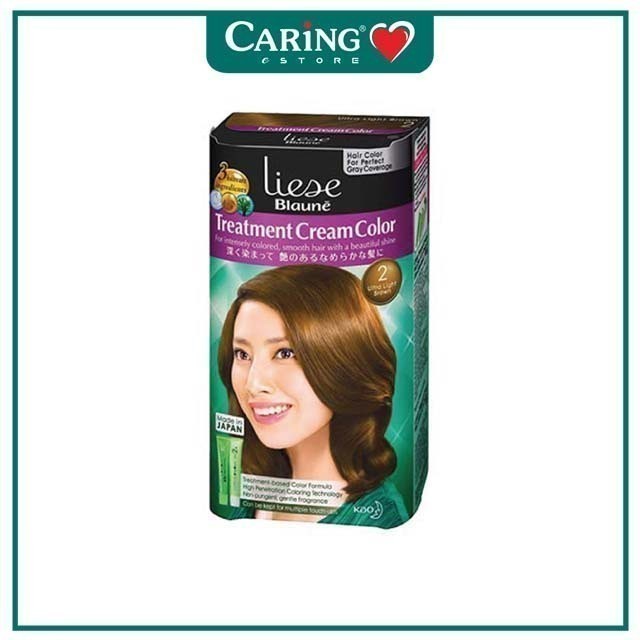 LIESE BLAUNE HAIR TREATMENT CREAM COLOR - ULTRA LIGHT BROWN KT2 ...