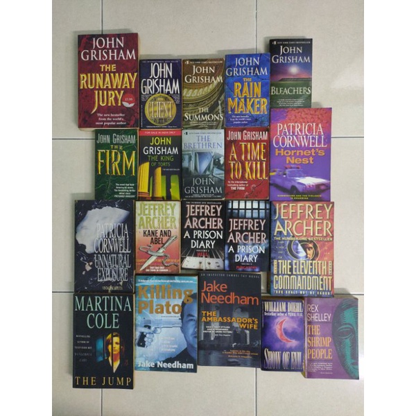 [BB] [Used] Books by John Grisham, Patricia Cornwell, Jeffrey Archer ...