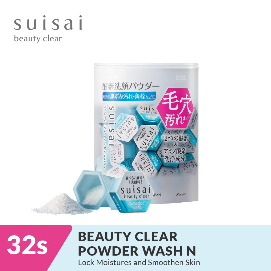 suisai Beauty Clear Powder Wash N Lock Moistures and Smoothen Skins (32's) | Shopee Singapore