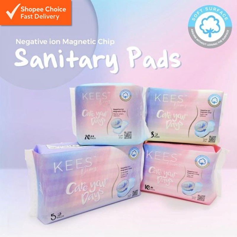 KEES The World Premium Sanitary Pad (Halal) - Ultra Thin Negative Ion ...