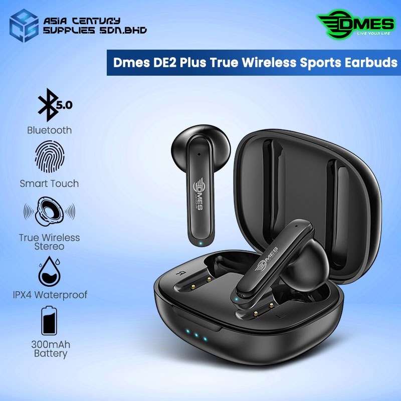 DMES Earbuds DE2 Plus Wireless Earbuds Bluetooth 5.3 TWS Sport Gaming ...