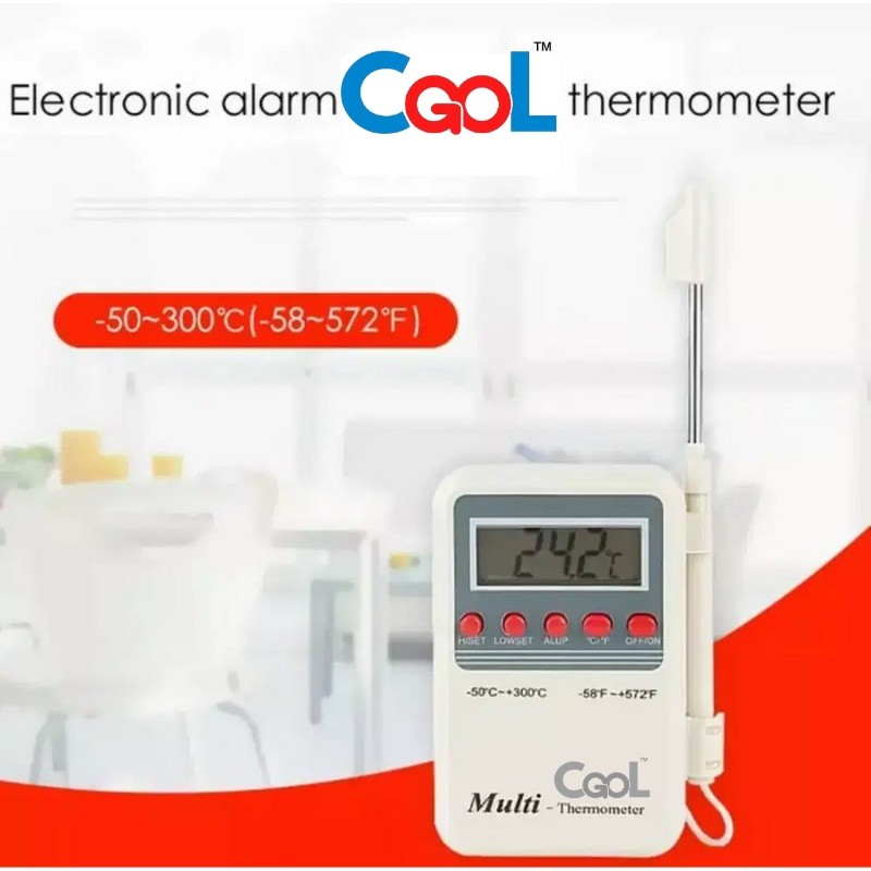 GO COOL DIGITAL Thermometer General Purpose Thermo Car Aircond Cooking ...