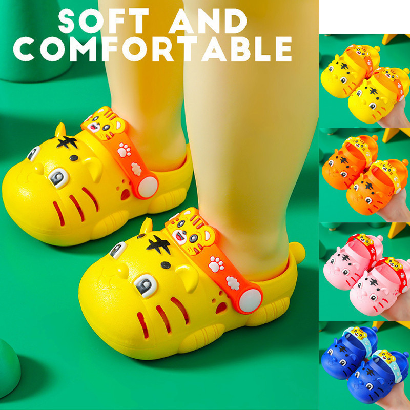 Baby's Cartoon Tiger Shoes Kids Boy Girl Cute Tiger Sandals Slippers ...