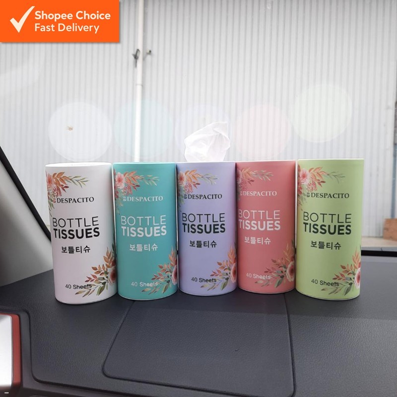 Bottle Tissues (5 in 1) - 3-Ply Car Facial Tissue | Travel Pocket ...