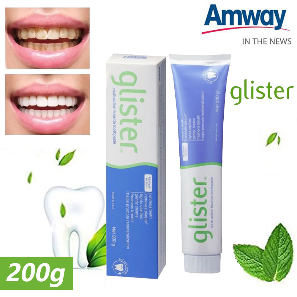 Amway Glister Multi-Action Fluoride Toothpaste 200g Whitening ...